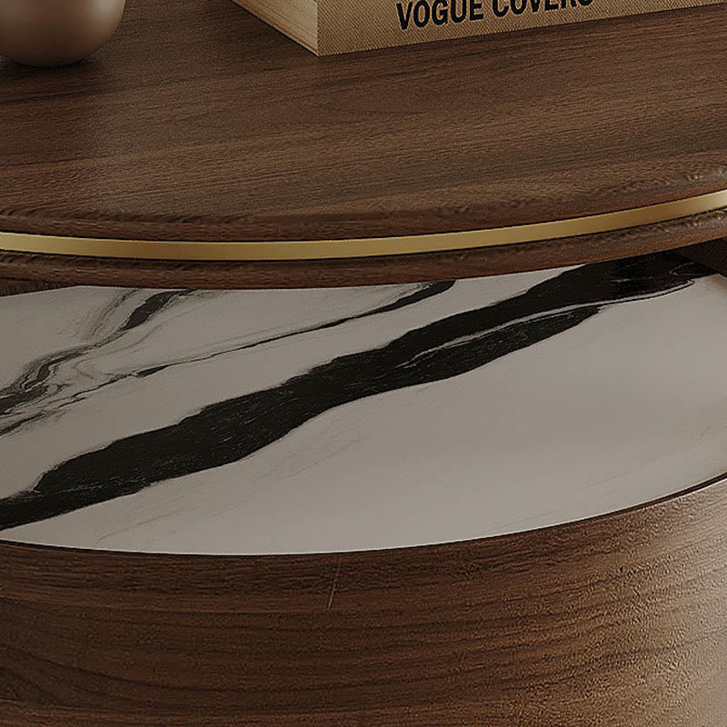Mid-century Stone Tabletop Storage Cabinet – iffhome